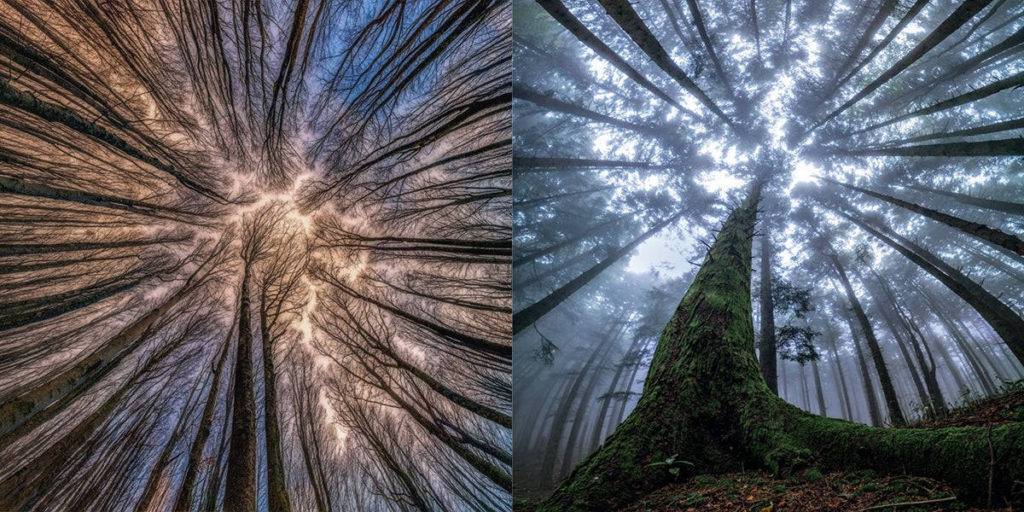 Photographer Captures Trees From A Worm's Eye View And The Result Is ...