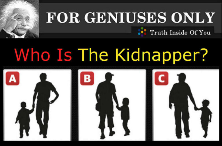 Who Is The Kidnapper? Riddle - Truth Inside Of You