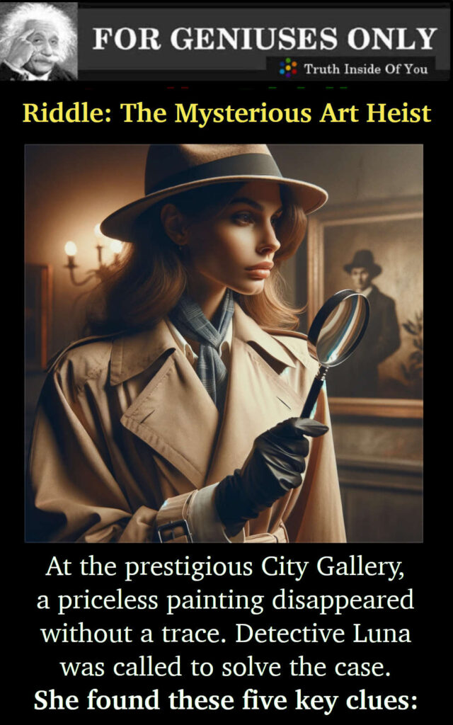 Riddle: The Mysterious Art Heist - Truth Inside Of You